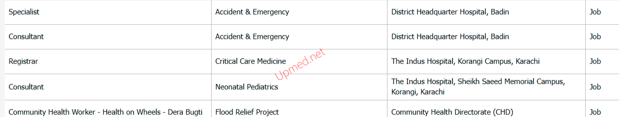 Indus Hospital & Health Network Karachi / Indus Hospital Badin – UPMED